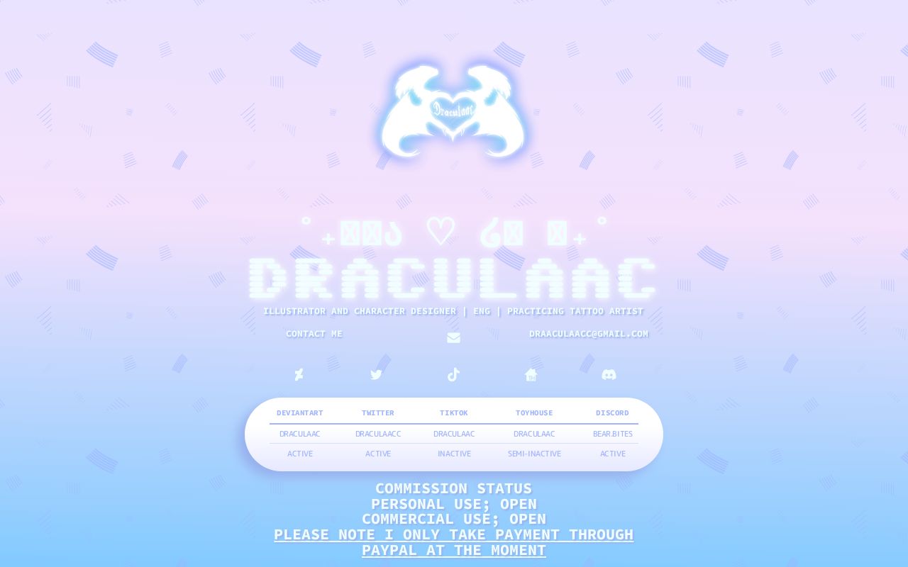 Draculaac Commissions Main Page